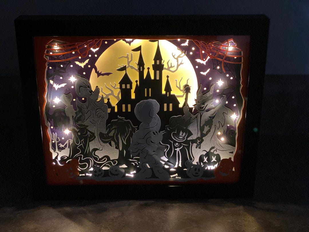 Halloween Disney Inspired 3D Shadow Box - Etsy