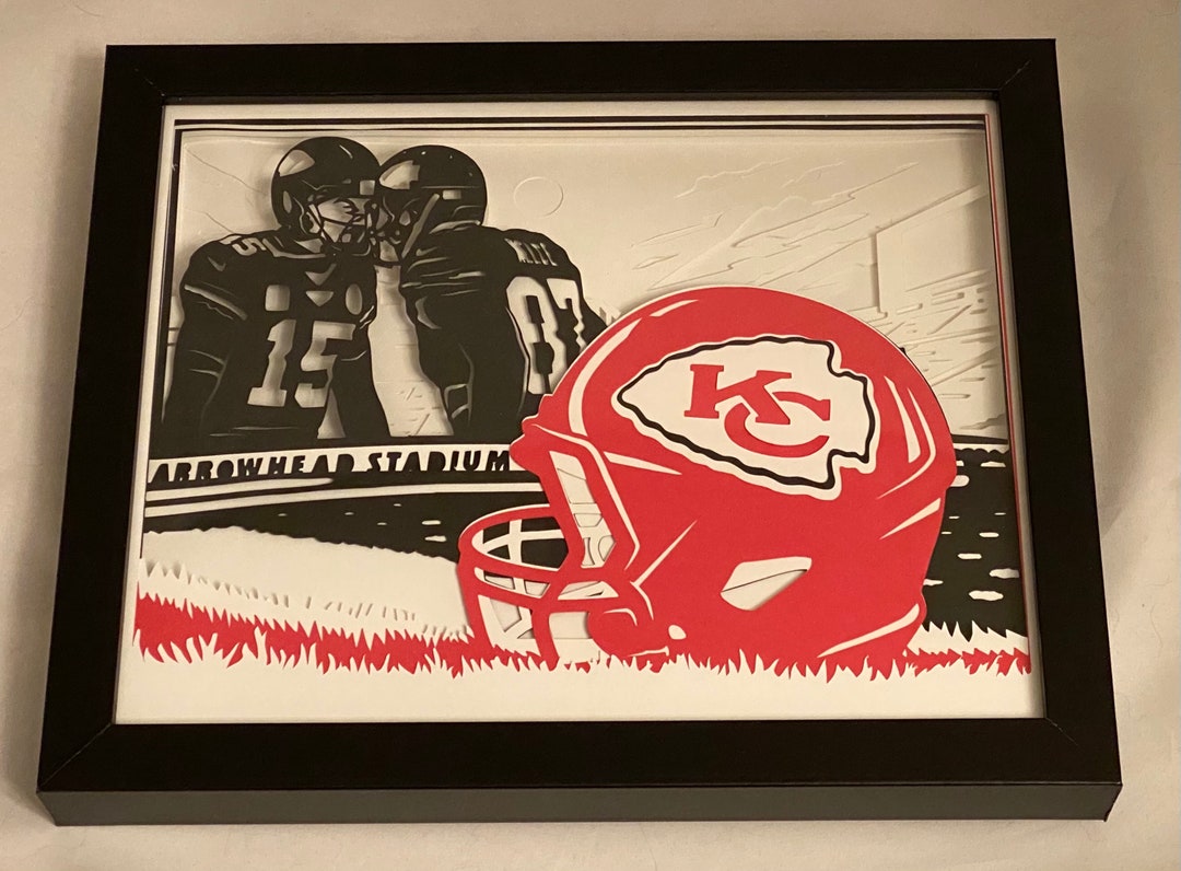 Kansas City Chiefs Inspired Lighted Shadowbox - Etsy