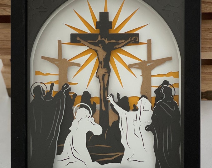 Jesus Inspired Lighted Shadow Box - Etsy