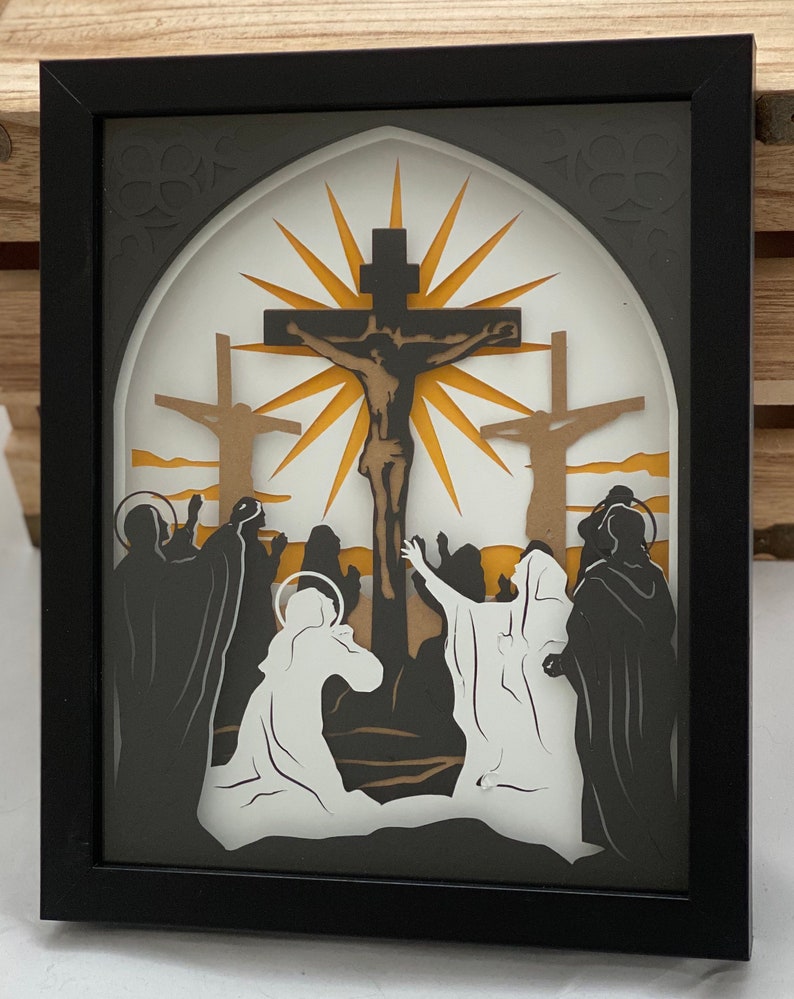 Jesus Inspired Lighted Shadow Box - Etsy