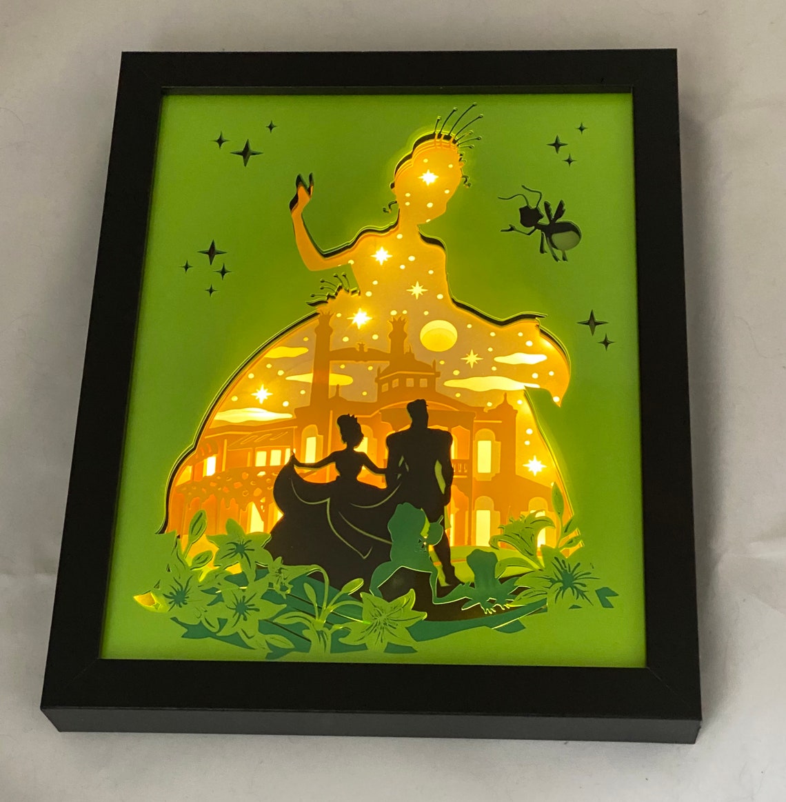 Princess and the Frog Inspired 3D Lighted Shadow Box | Etsy