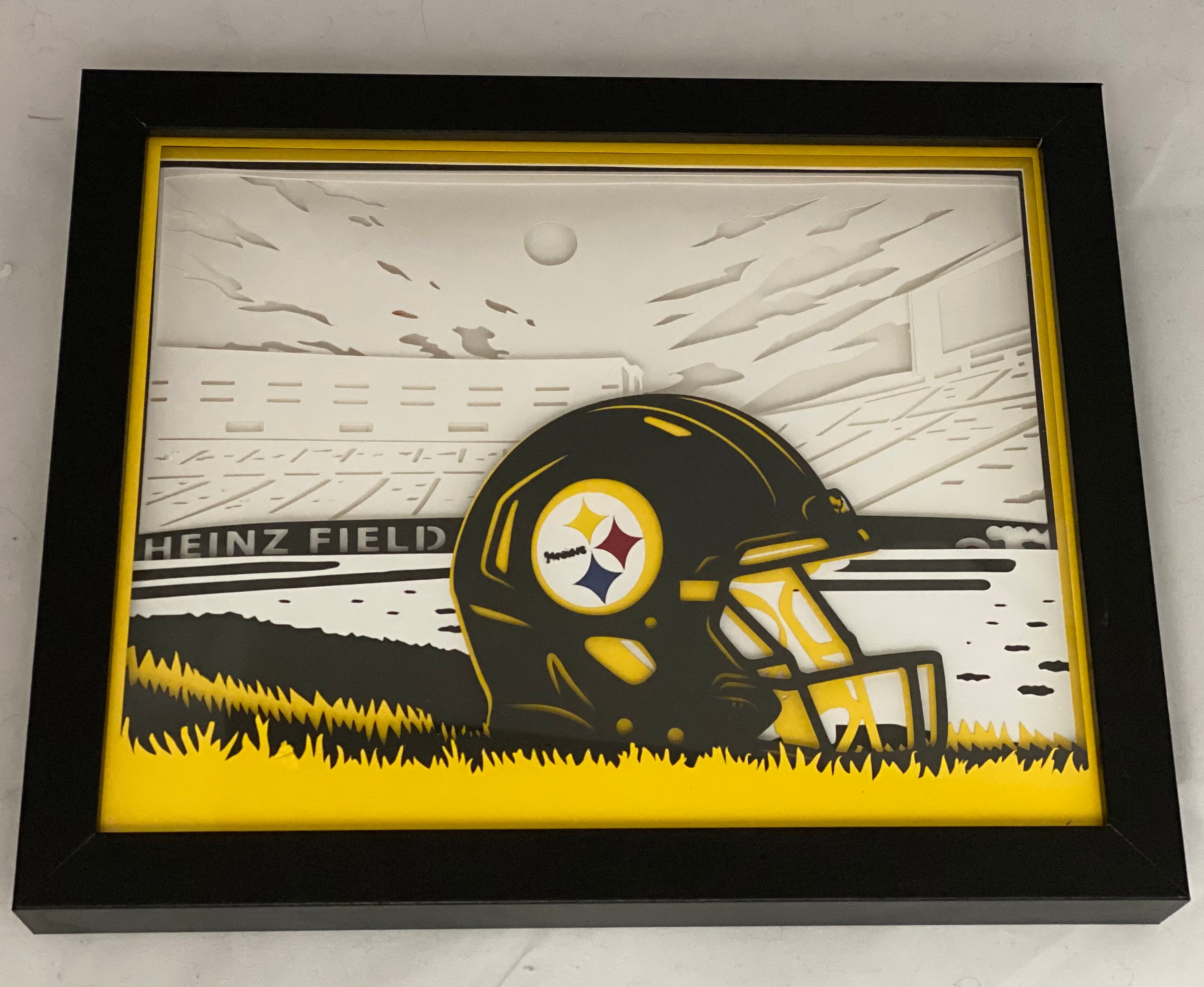 Pittsburgh Steelers Inspired 3D Lighted Shadow Box - Etsy