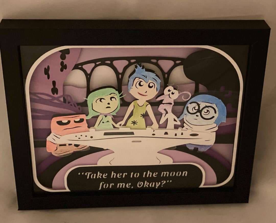 Inside Out Inspired 3D Lighted Shadow Box - Etsy