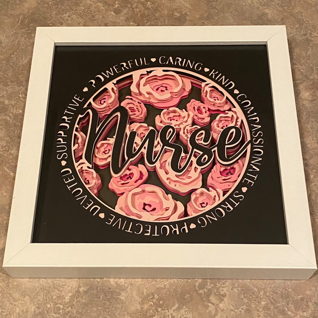Nurse 3D Shadow Box - Etsy