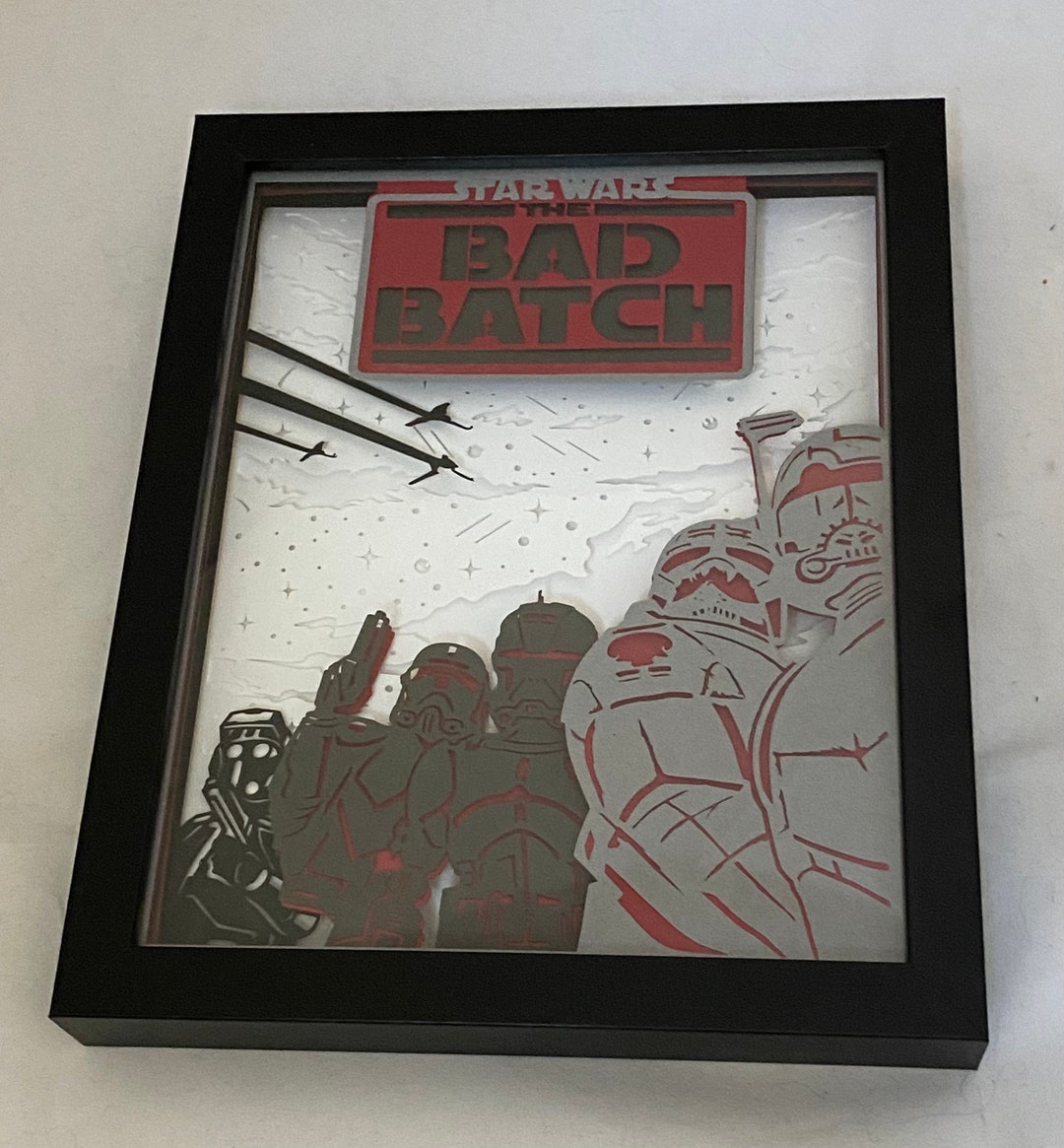 THE BAD BATCH Star Wars Inspired 3d Lighted Shadowbox (2 Options) - Etsy
