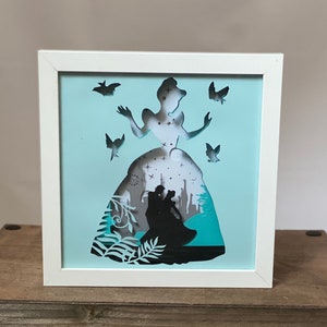 Cinderella Inspired Lighted Shadow Box - Etsy