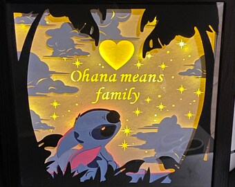 Stitch Svg Shadow Box - Etsy