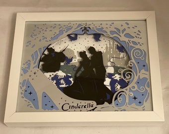 Cinderella Inspired Lighted Shadow Box | Etsy