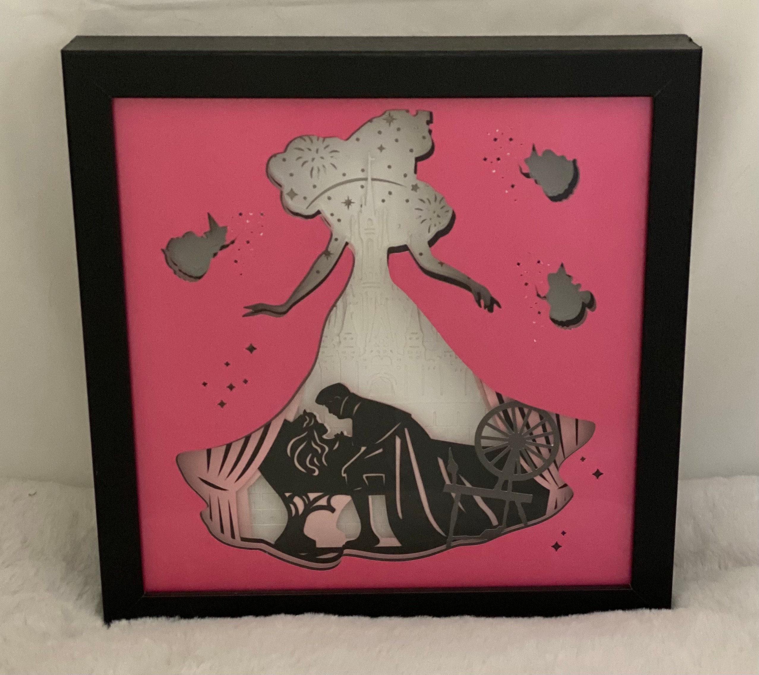Sleeping Beauty Inspired 3D Lighted Shadow Box Disney Princesses 9x9 - Etsy