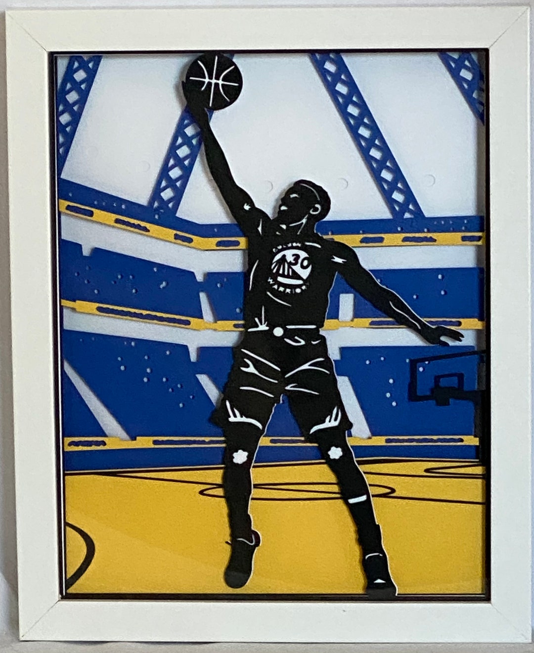 Stephen Curry Inspired Lighted Shadow Box - Etsy
