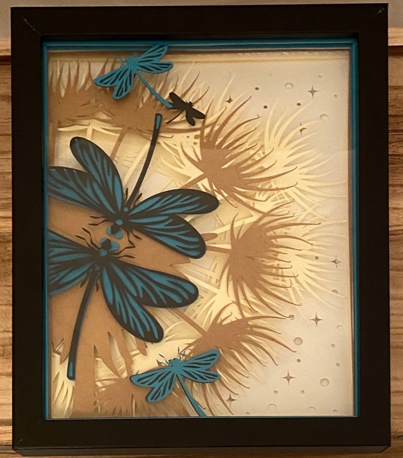 Dragonfly Lighted Shadow Box - Etsy