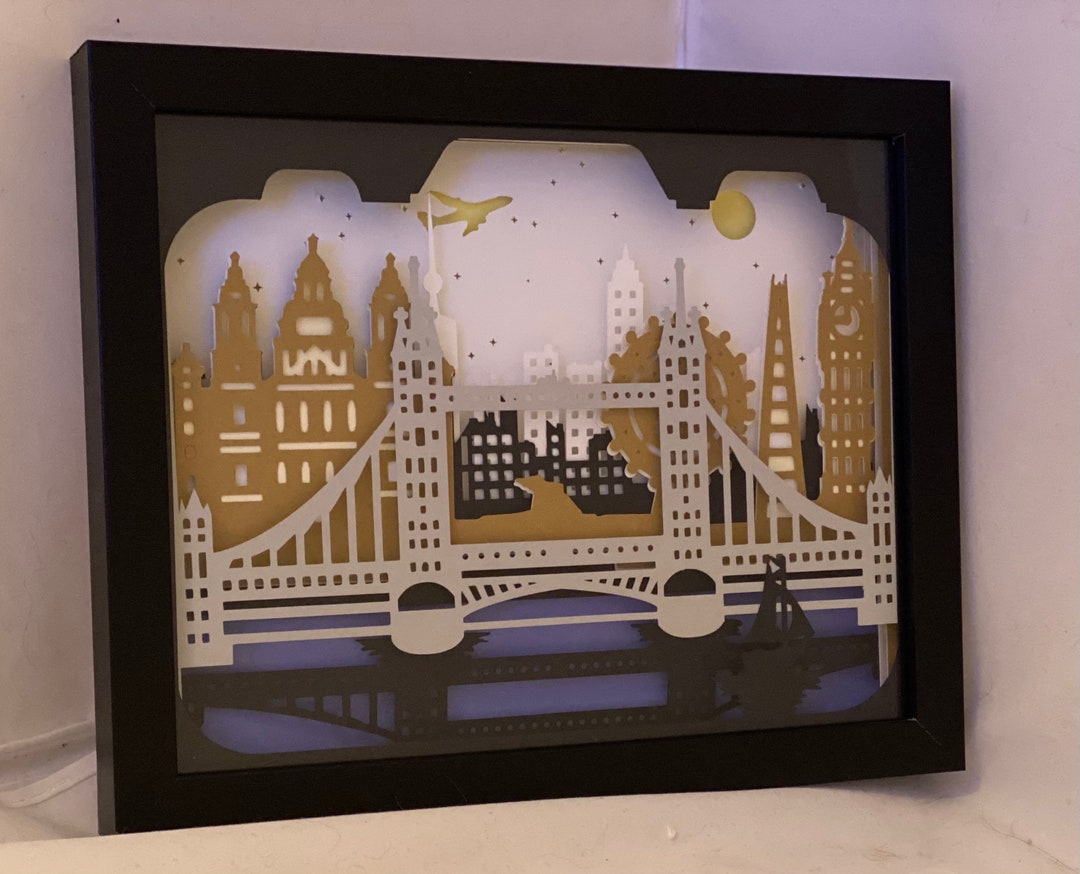 London Inspired 3D Lighted Shadow Box - Etsy