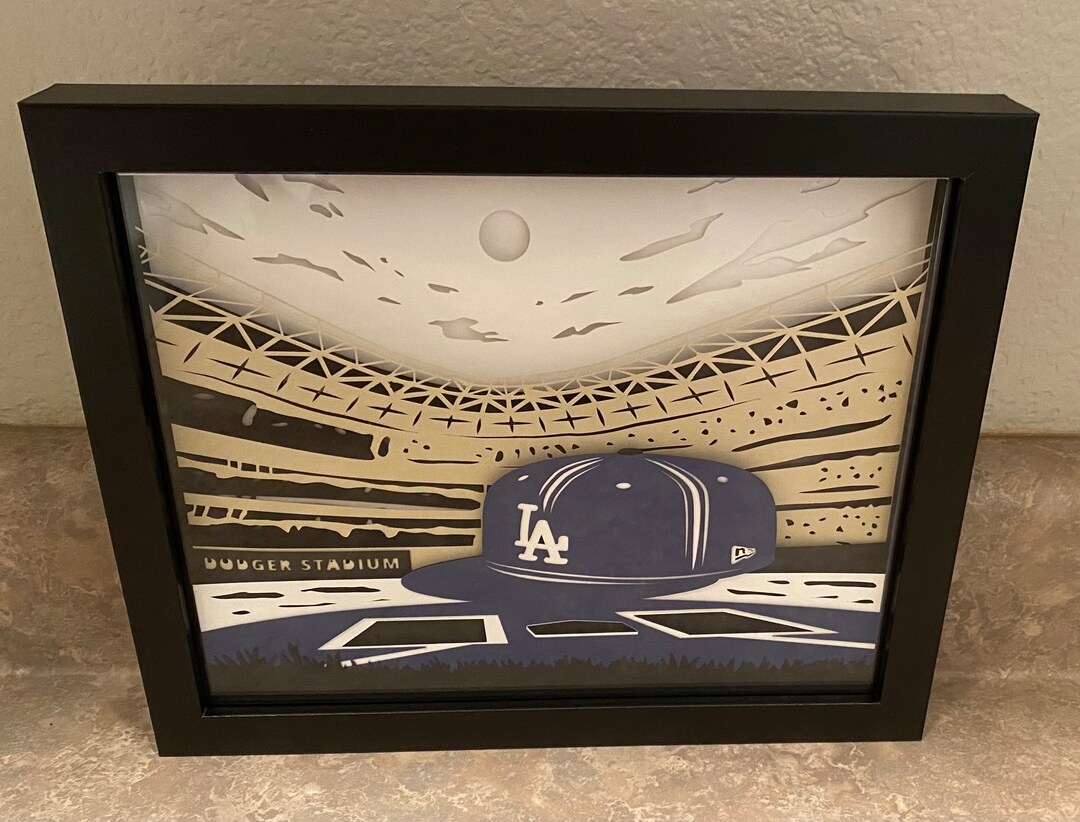Dodgers Inspired Lighted Shadow Box - Etsy