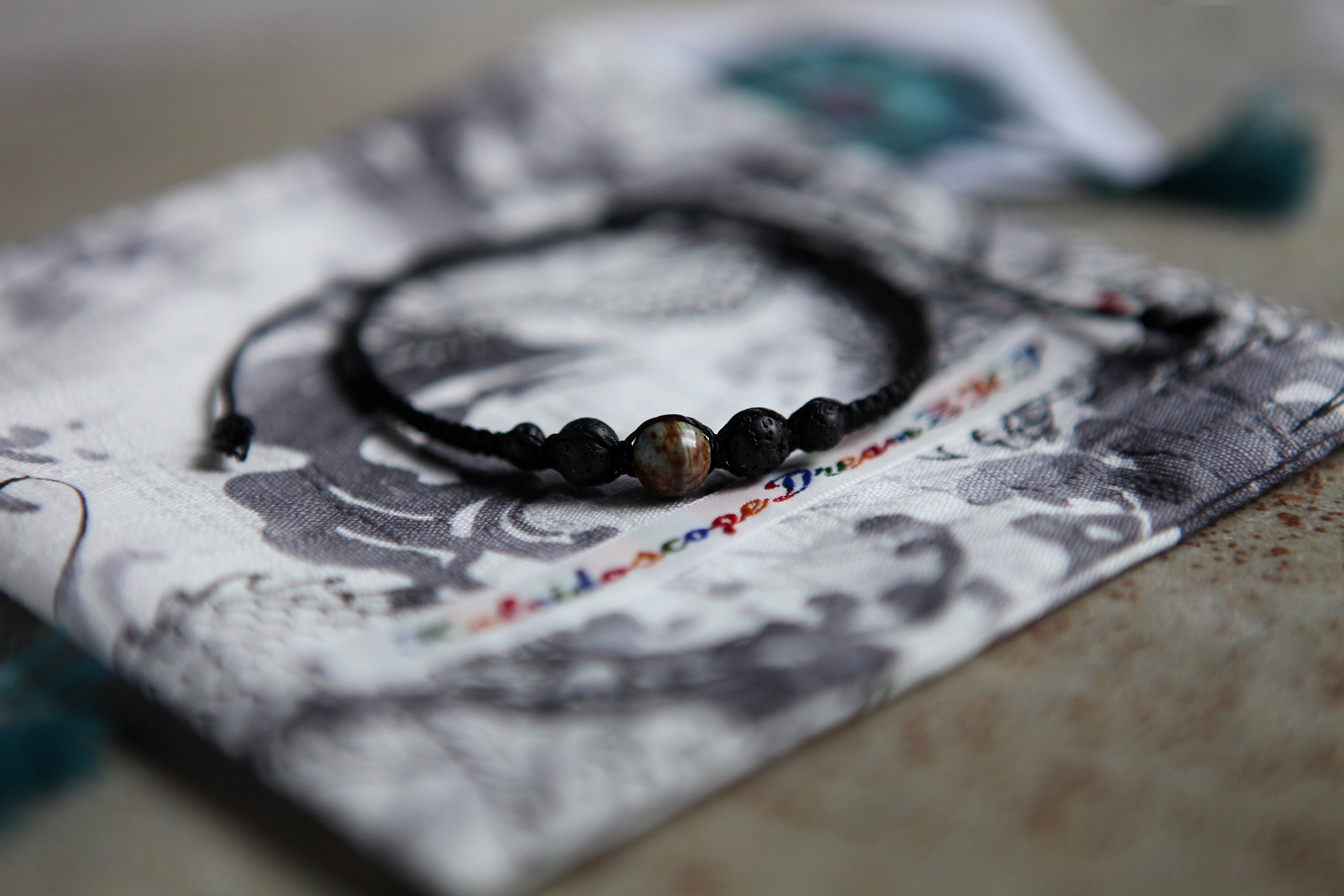 Turquoise Healing Crystal Macrame Bracelet.turquoise Diffuser Bracelet ...