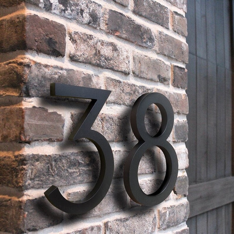 Bespoke Modern House Door Numbers Door Numbers Stylish - Etsy UK
