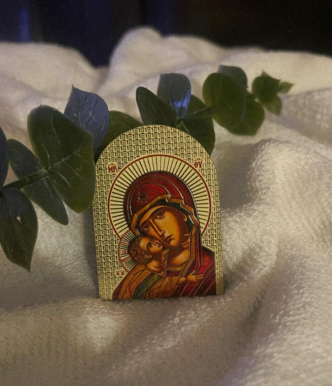 Orthodox Mother Mary of God Icon Magnet - Etsy