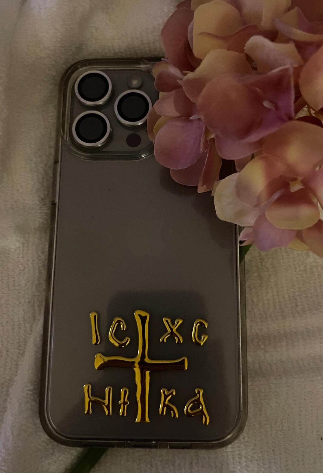 IC XC NIKA- Jesus Christ - Christogram - Gold Enamel Stickers Phone ...