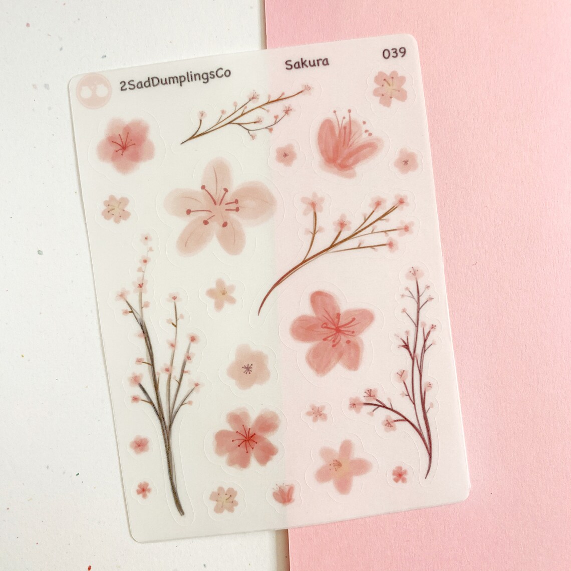 Sakura Stickers / Japanese Cherry Blossom / Watercolor Flower Sticker ...