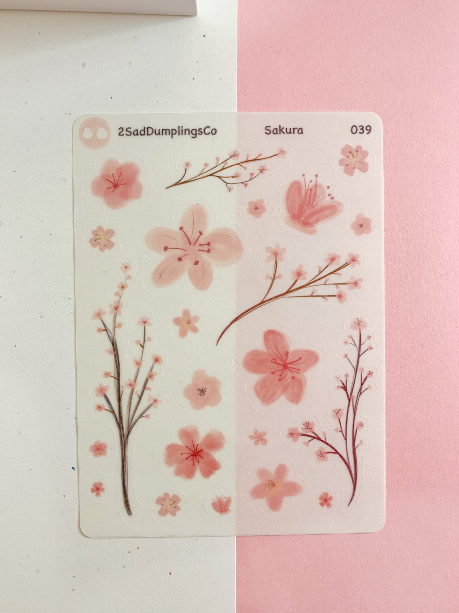 Sakura Stickers / Japanese Cherry Blossom / Watercolor Flower Sticker ...