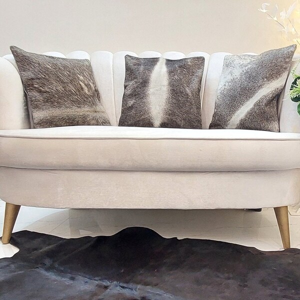Cowhide Pillow - Etsy