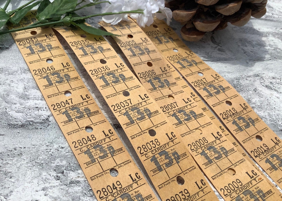 Vintage Bus Tickets English Bus Tickets UK 1970s Old - Etsy Canada