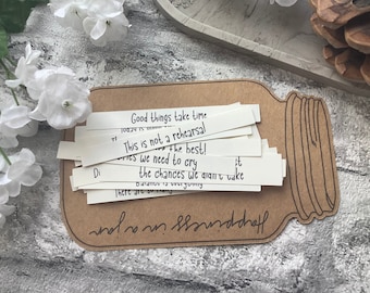 Positive Jar Quotes - Etsy