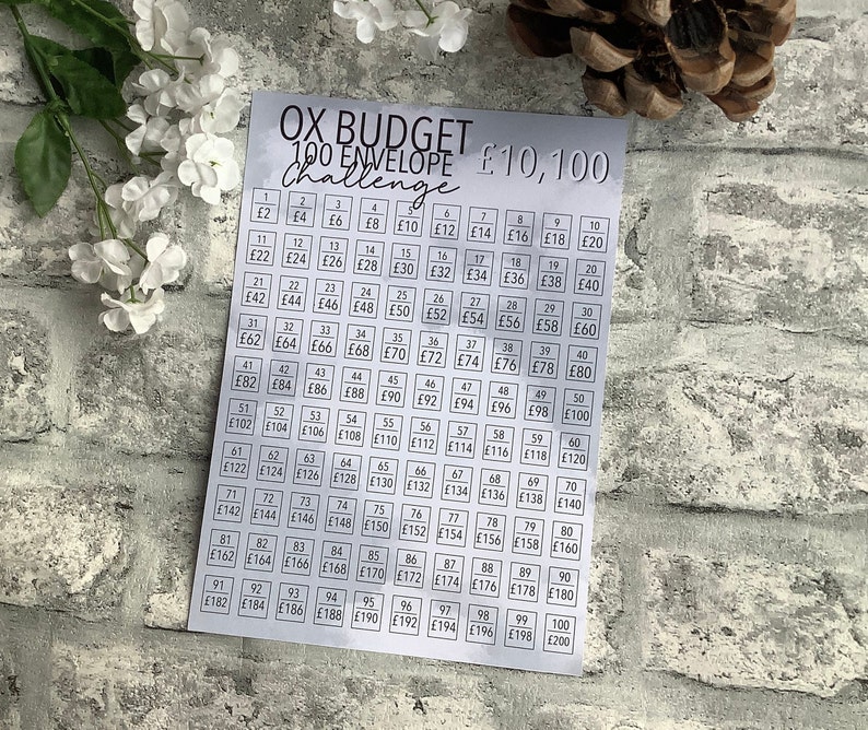 Over 10K Cash Savings Challenge Tracker Money Cash - Etsy