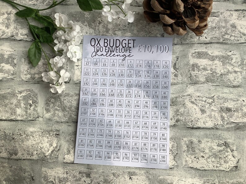 Over 10K Cash Savings Challenge Tracker Money Cash - Etsy