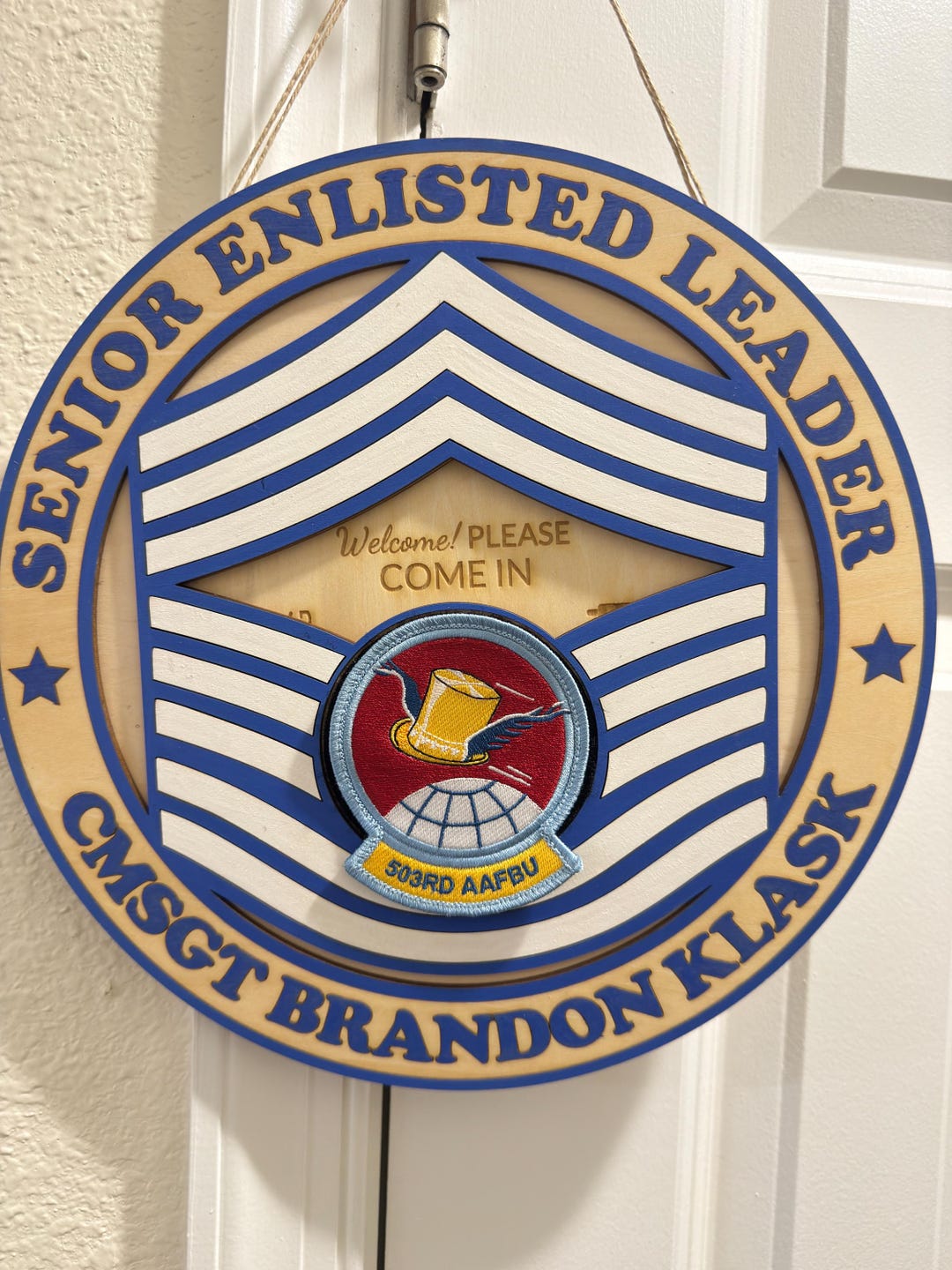 Military Enlisted Leader Rotating Door Sign | Military Sign | USAF ...
