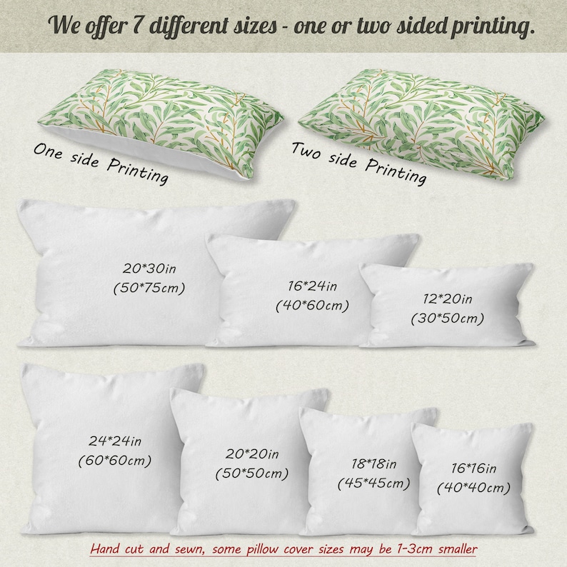 William Morris Lumbar Pillow Cover - Nature Floral Art Throw Pillow ...
