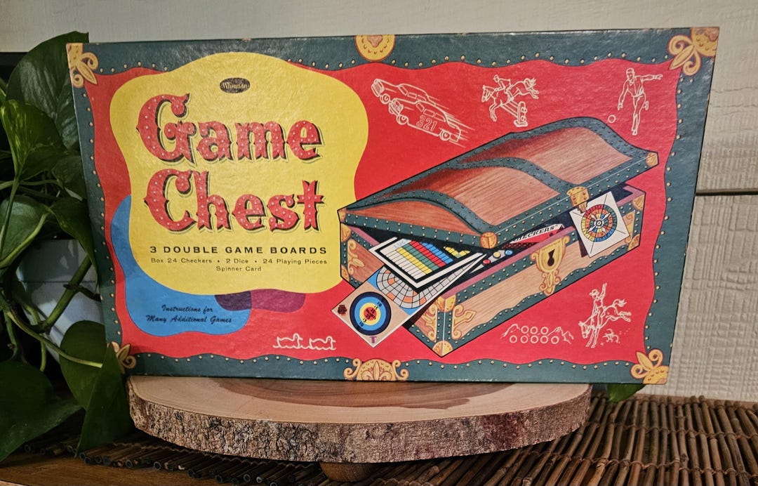 Vintage (1957) Whitman Board Game Chest - (40 Games) - Etsy