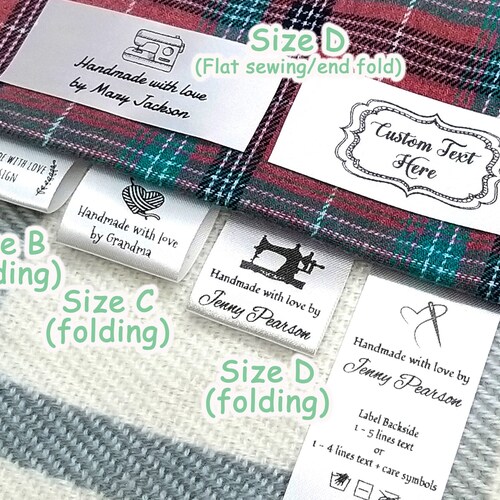 Qty 100 Personalized Iron on Labels Custom Clothing Label - Etsy