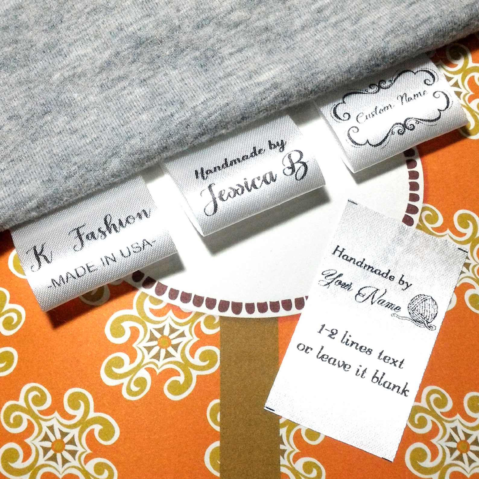 100-1000 Pcs Custom Clothing Label Sewing Fold Over Label - Etsy