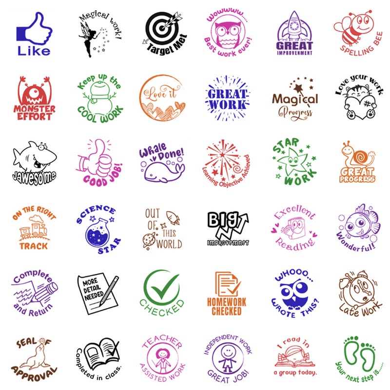 Teacher Stamps - Etsy