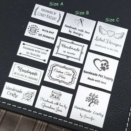 Set of 100pcs Iron on Labels Personalized Logo Custom Clothing - Etsy