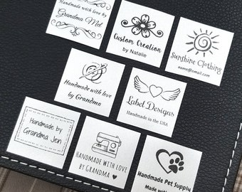 Set of 100pcs Iron on Labels Personalized Logo Custom Clothing | Etsy