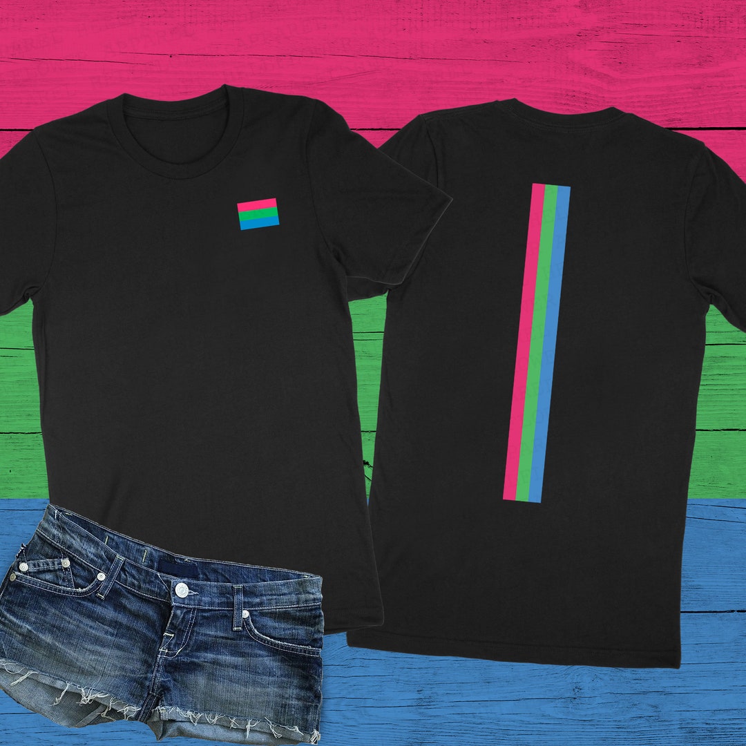 Camiseta Poly Pride Flag Unisex Jersey, camiseta Poly Heart Pride ...