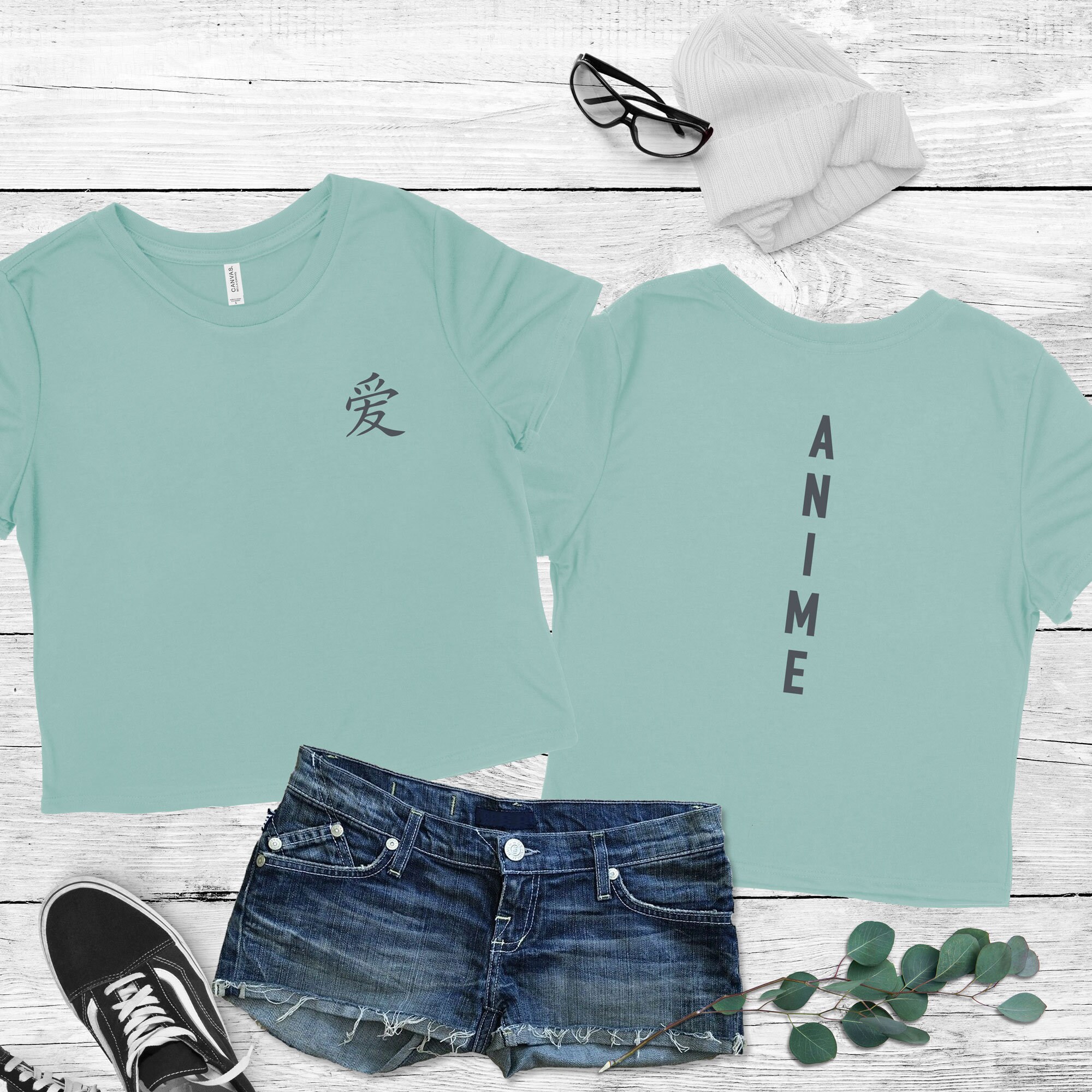 Anime Love Crop Top Anime Crop Top Anime Fan Anime Geschenk | Etsy