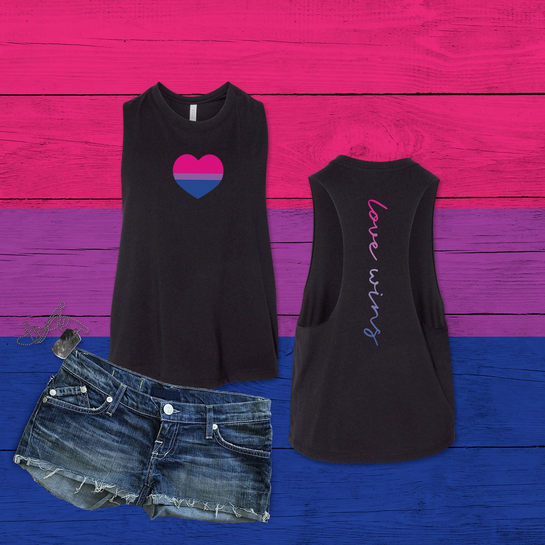 LGBT Love Wins Crop Tank Top, Love is Love Crop Tank Top, Bi Pride Crop ...