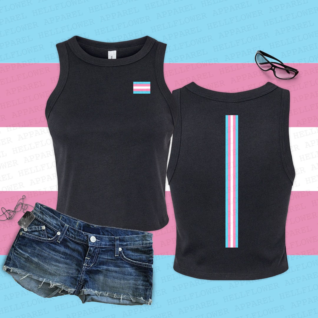 Transgender Pride Flag Racer Tank, Love is Love Aesthetic, Stretch Fit ...
