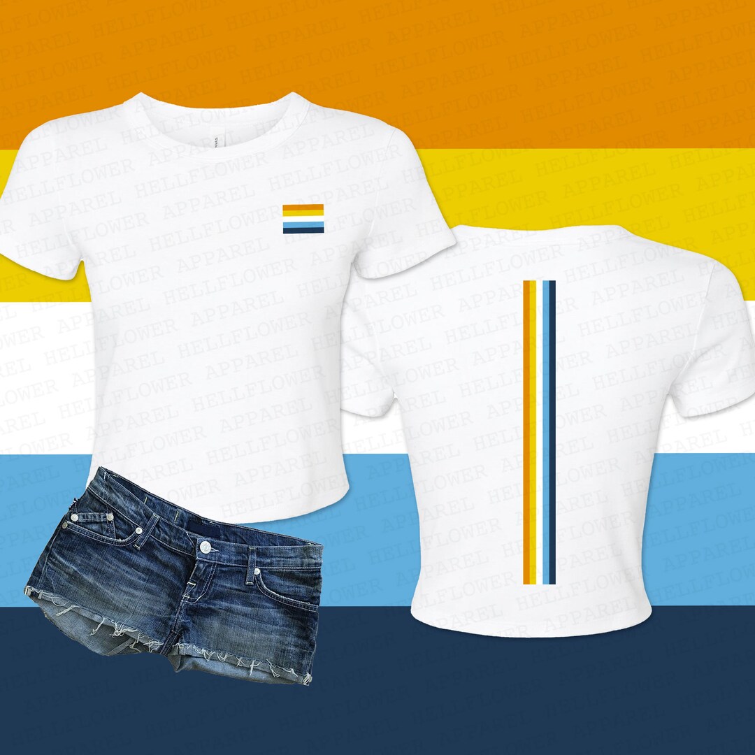 Aro Ace Pride Flag Baby Tee, Aromantic Asexual Stretch Fit Top - Etsy