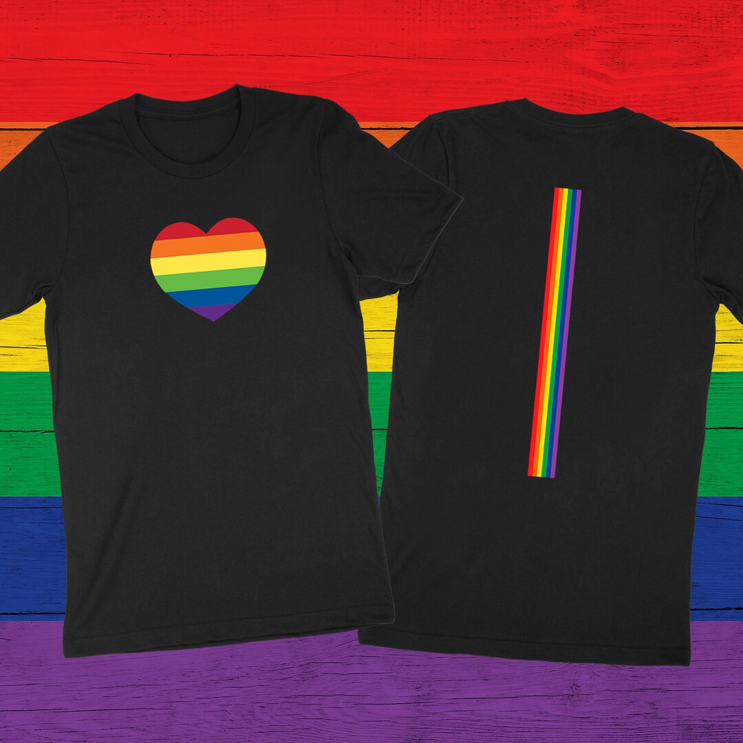 Gay Pride Flag Jersey T-shirt, Unisex Rainbow Pride Shirt, Gay Flag ...