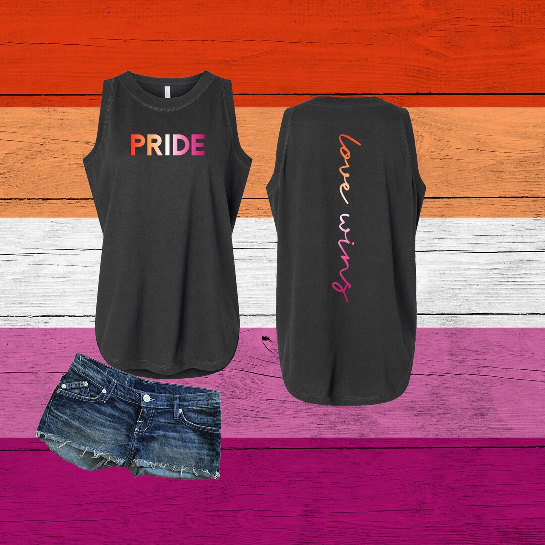 Lesbian Pride Relaxed Fine Jersey Tank, Women's Love Wins Aesthetic ...