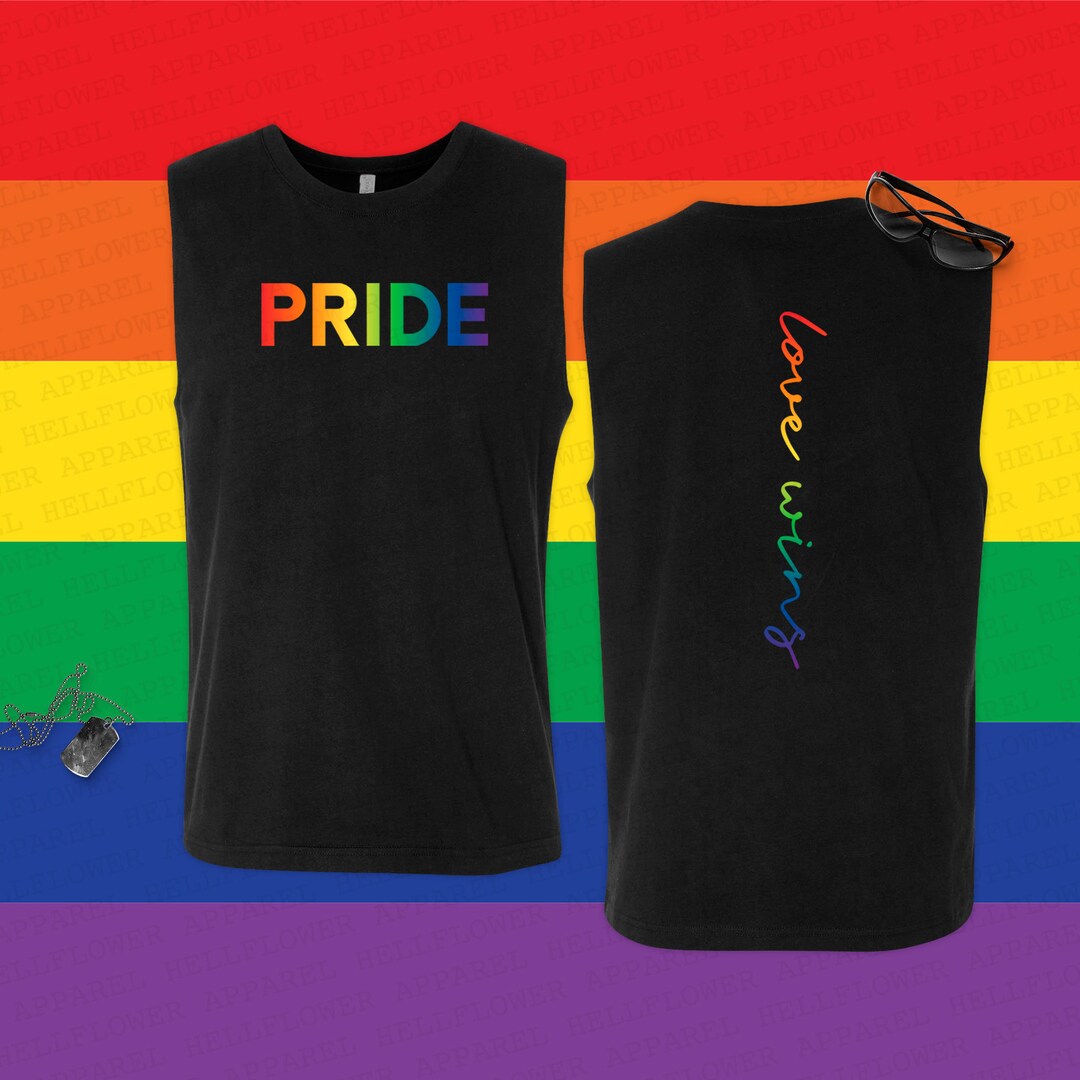 Pride Unisex Muscle Tank Top, Gay Pride Muscle Tank Top, Pride Month ...