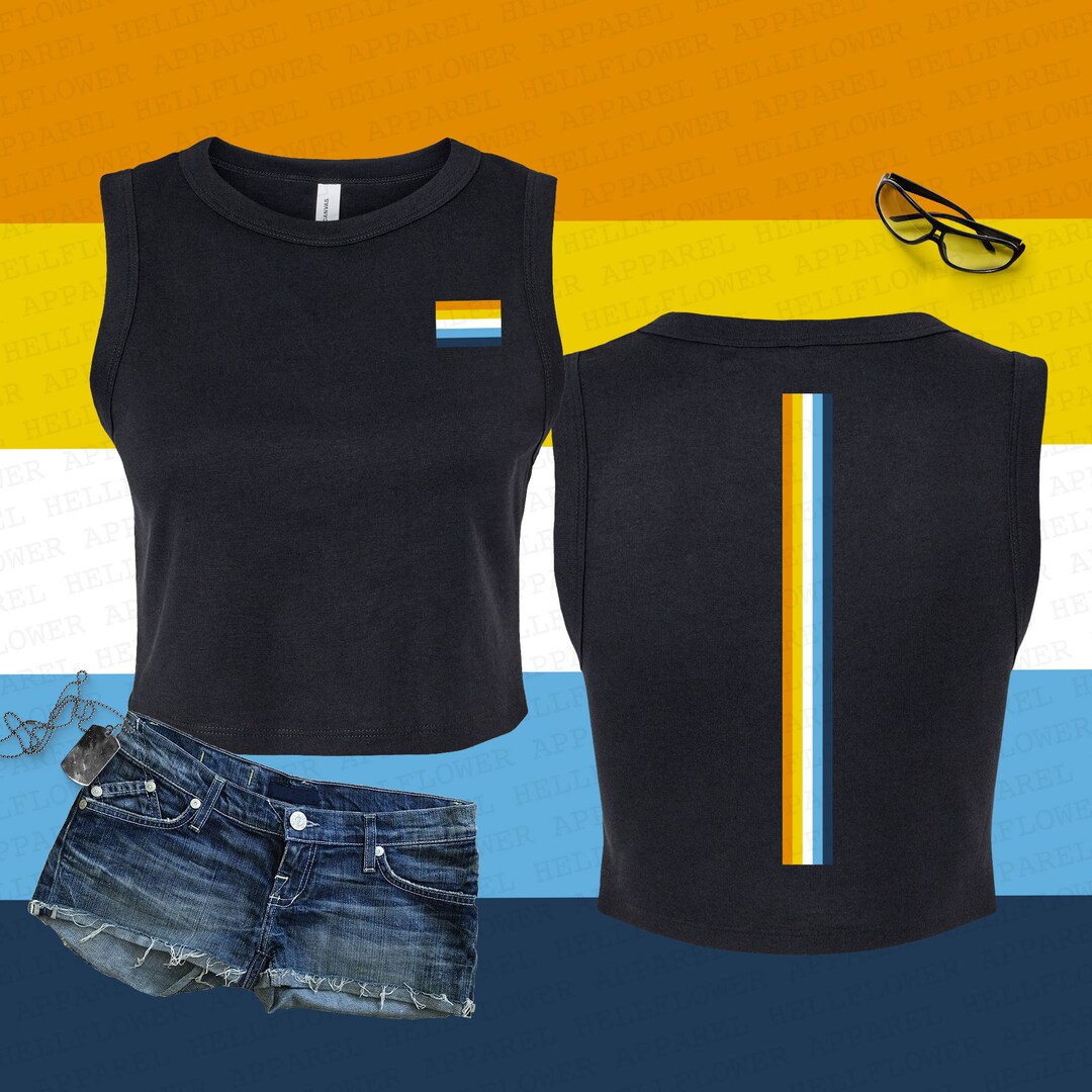 Aro Ace Pride Flag Crop Tank, Aromantic Parade Stretch Fit Baby Tee - Etsy
