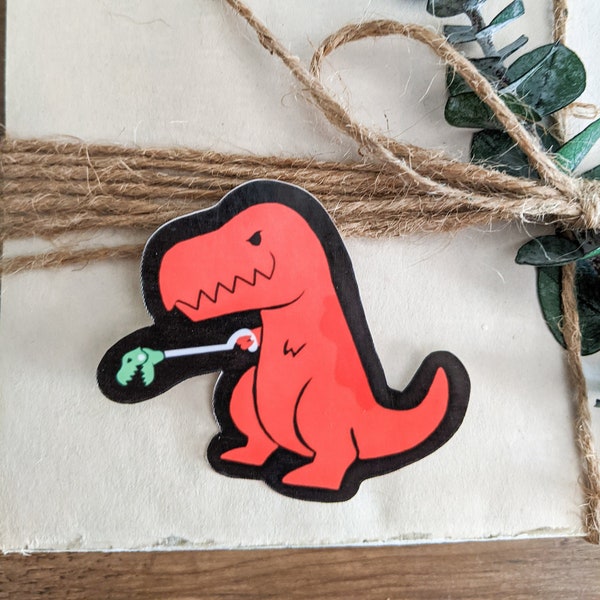 Funny Dinosaur Stickers - Etsy