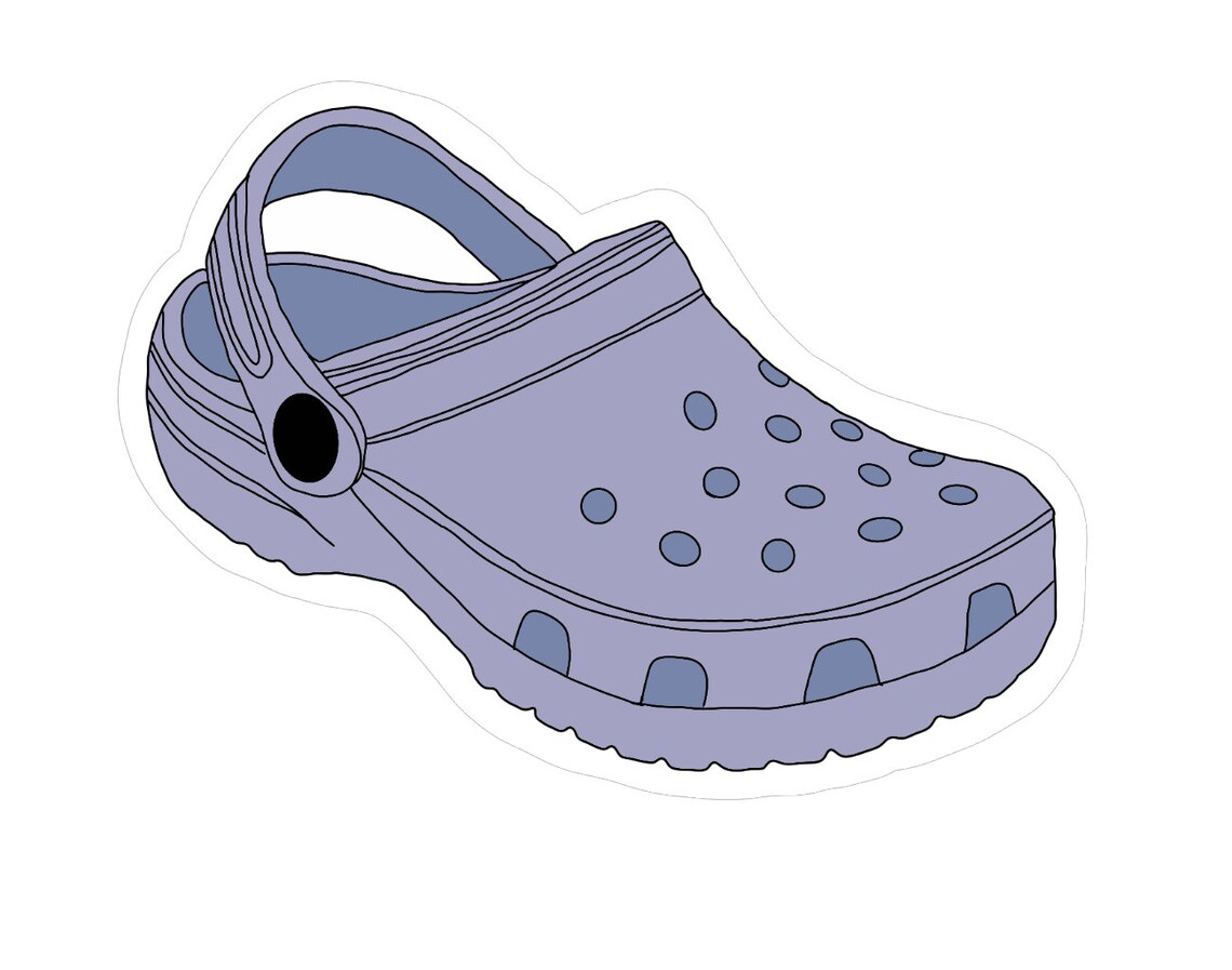 Purple Croc Sticker Shoe Sticker Waterproof croc sticker | Etsy