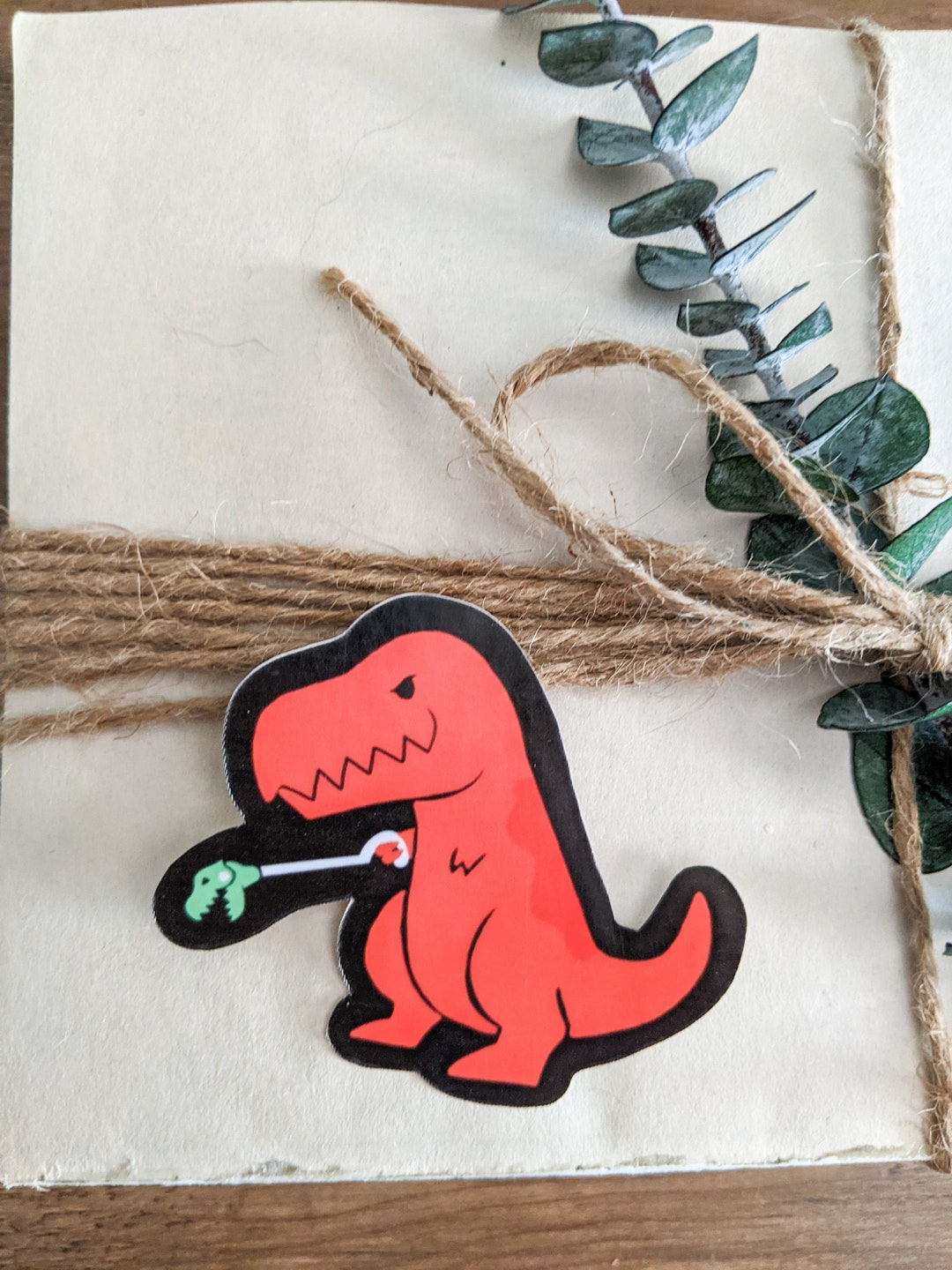 Dinosaur Sticker Funny Dinosaur Sticker T-rex Sticker - Etsy