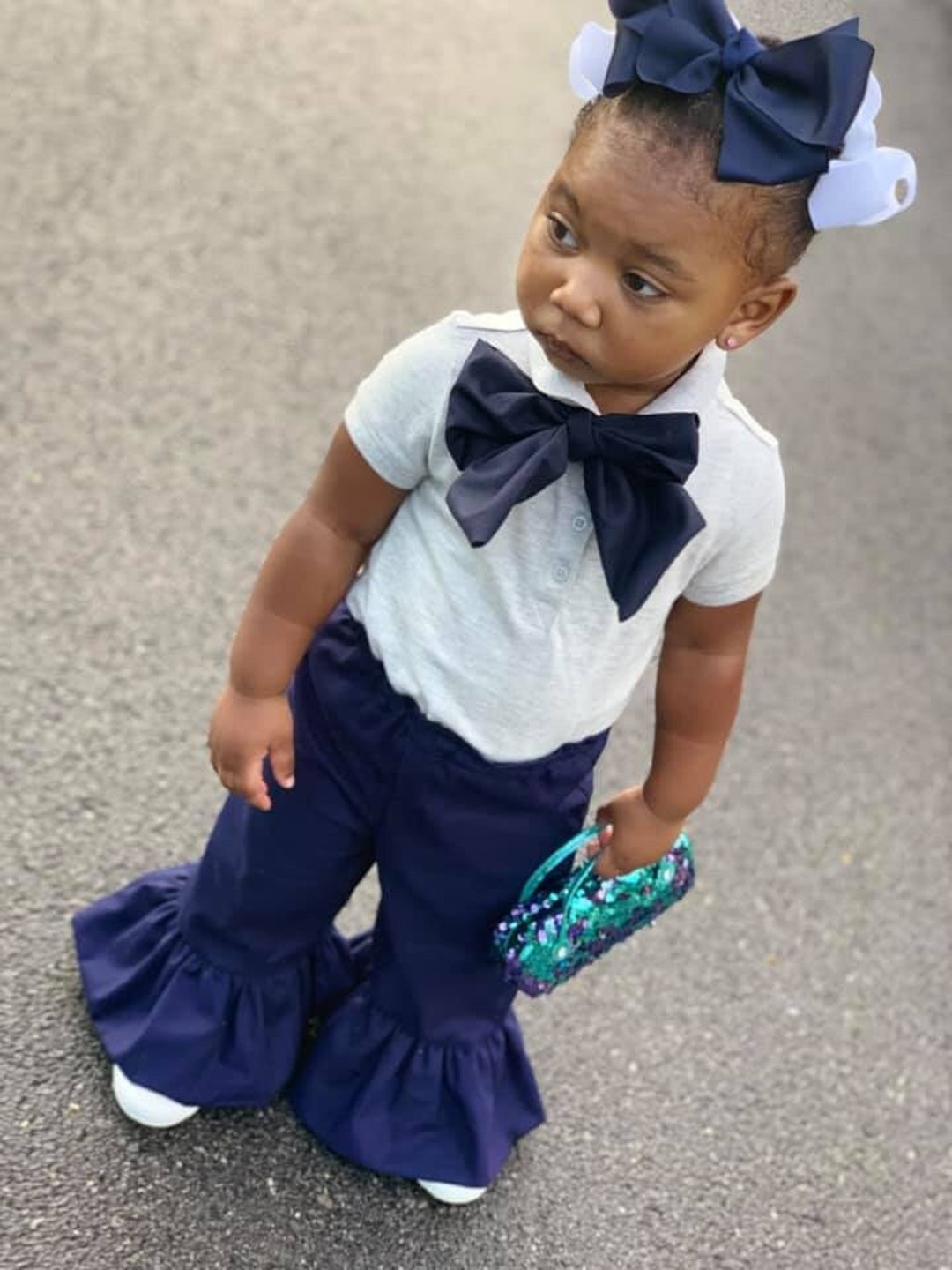 Solid Color Bell Bottom Pants - School Pants - Etsy