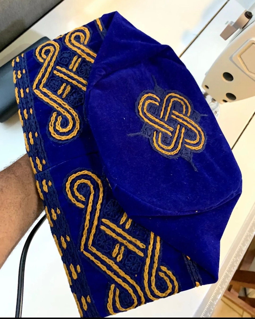 Velvet Cap for Men. Ijebu Cap. Velvet Fila Yoruba. Egba Cap. African ...